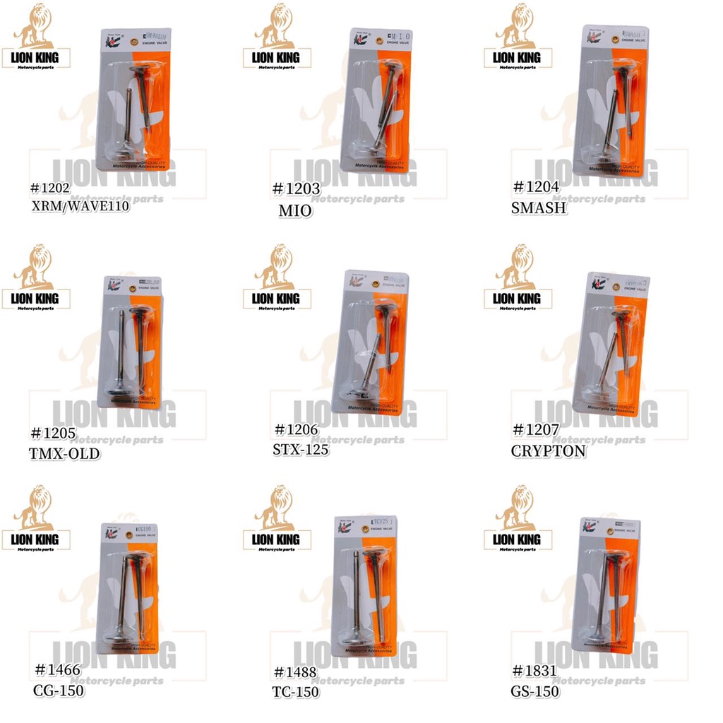 MOTORCYCLE ENGINE VALVE WAVE125,XRM,TMX,STX125,SMASH,SHOGUN,CRYPTON,MIO ...