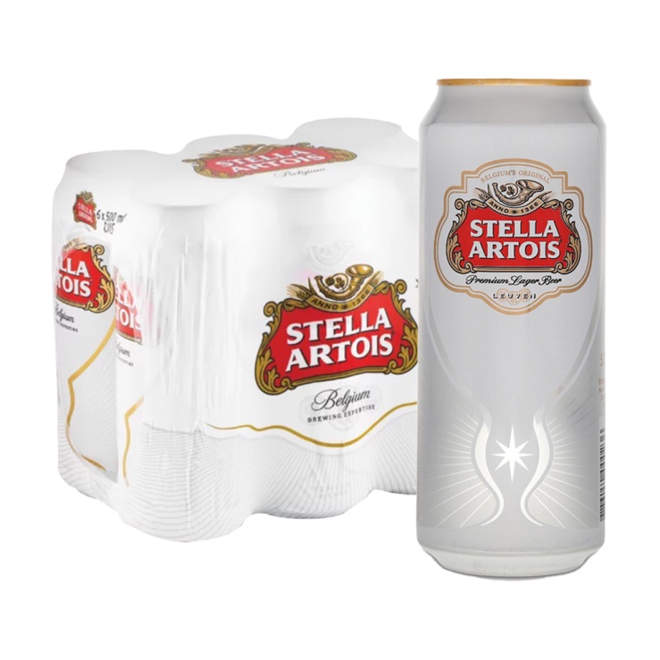 Stella Artois Beer 500ml Can x6 | Shopee Philippines