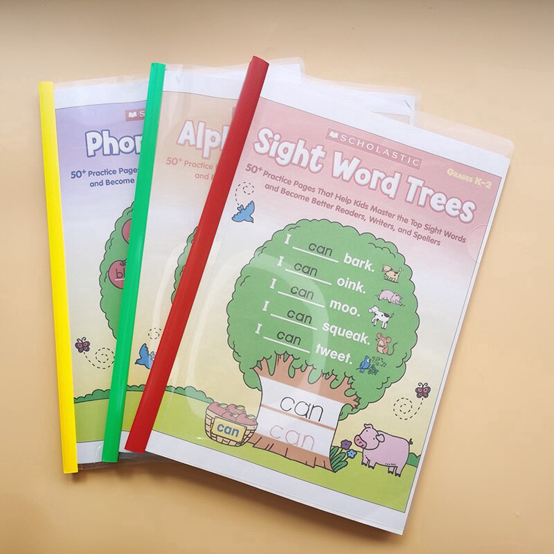 Kindergarten Kids Sight Word /Phonics/Alphabet A4 Worksheets Preschool ...