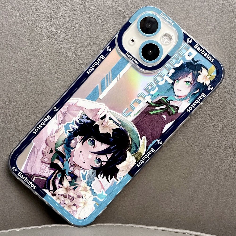 Genshin Impact mobile phone case Wanderer transparent Raiden Shogun ...