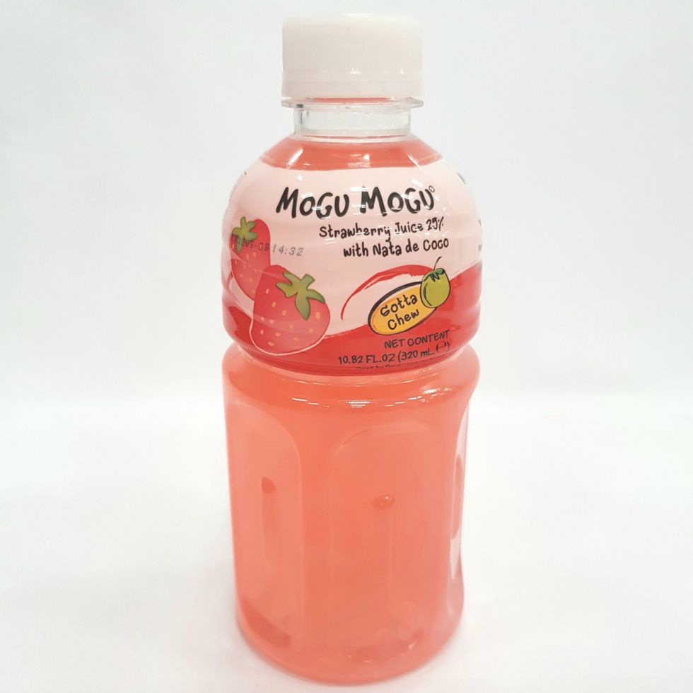 Mogu Mogu Strawberry Flavored Juice Drink With Nata De Coco 320Ml | Shopee Philippines