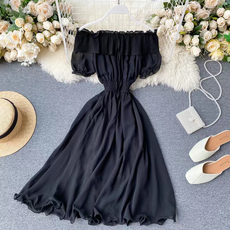 off shoulder dress for woman casual plain party dress for women elegant ...