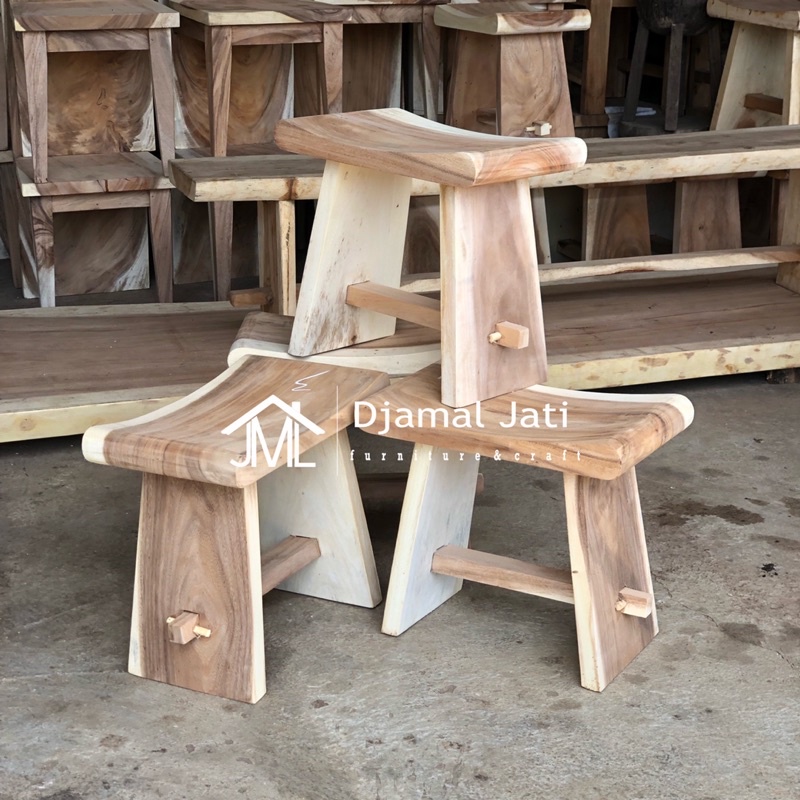 Satay Bench Chair Table set, Satay Bench, cafe Chair Raw | Shopee ...