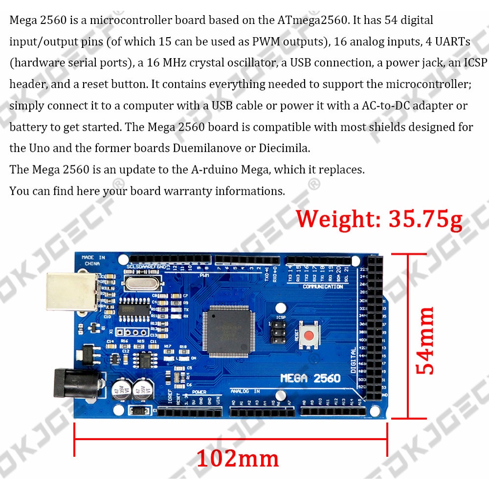 MEGA2560 MEGA 2560 R3 (ATmega2560-16AU CH340G) Pro mini MEGA2560 AVR ...