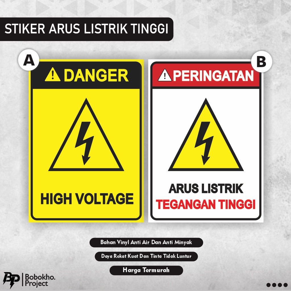 High Electrical Current sticker Sign / high voltage sticker ...