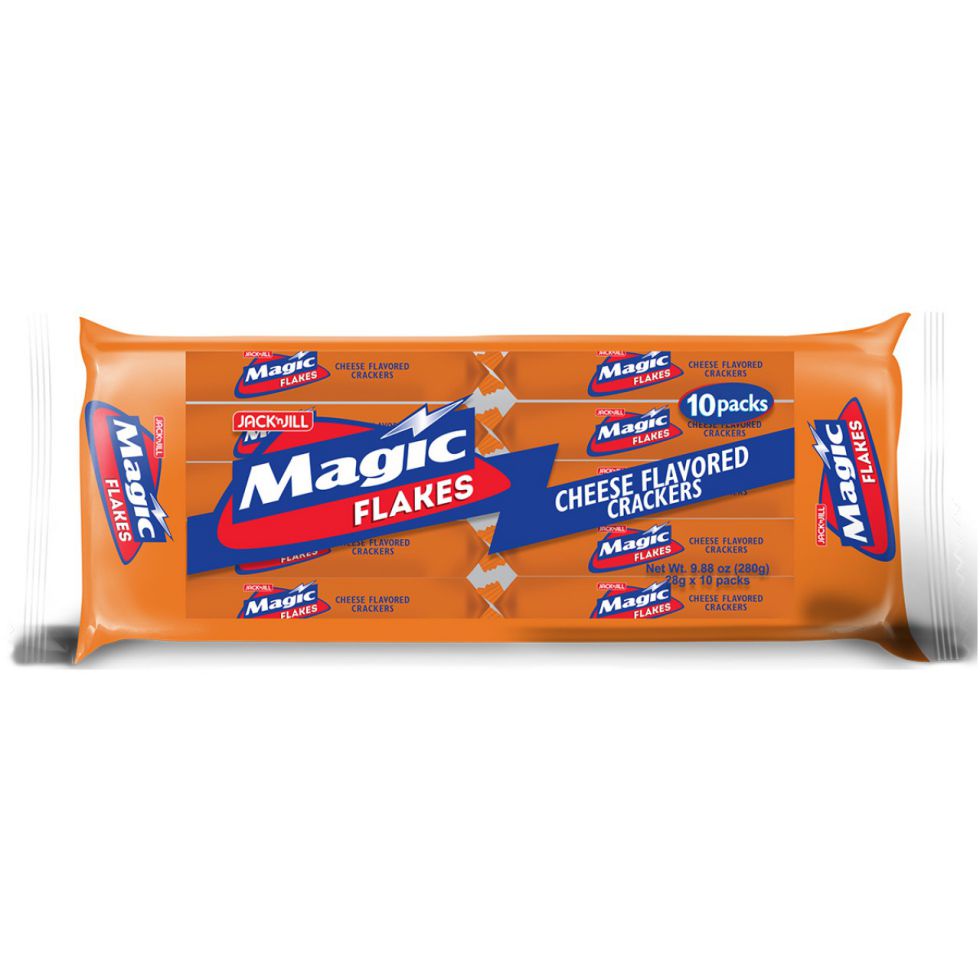 Jack N Jill Magic Flakes Cheese Flavored Crackers 28gx10s | Shopee ...
