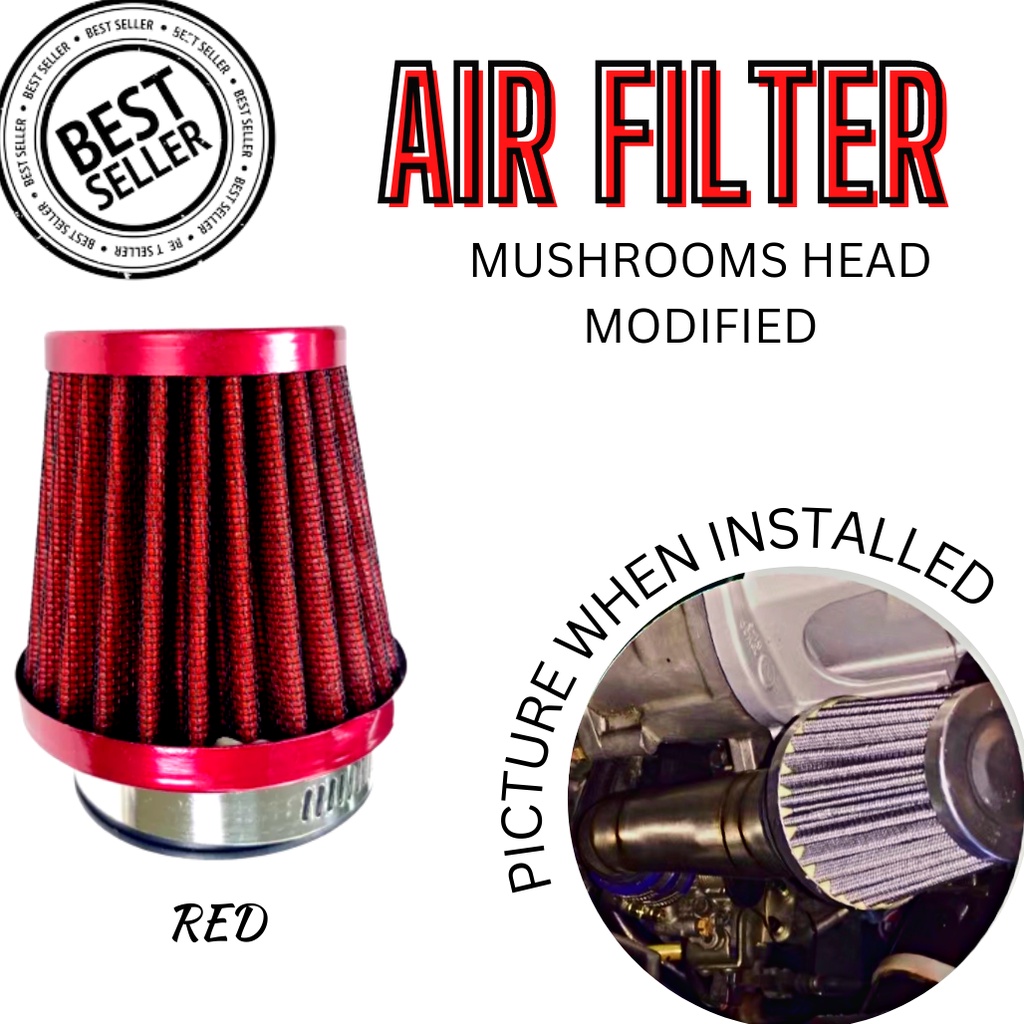 MOTORCYCLE AIR FILTER FOR MIO SOULTY| RED | MOTOR AIR CLEANER ...