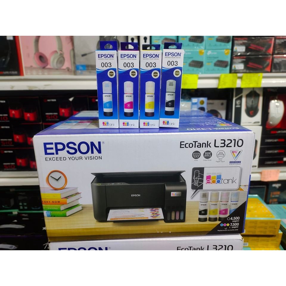 EPSON L3210 PRINTER 3IN1 PRINT XEROX SCAN A4 SIZE | Shopee Philippines