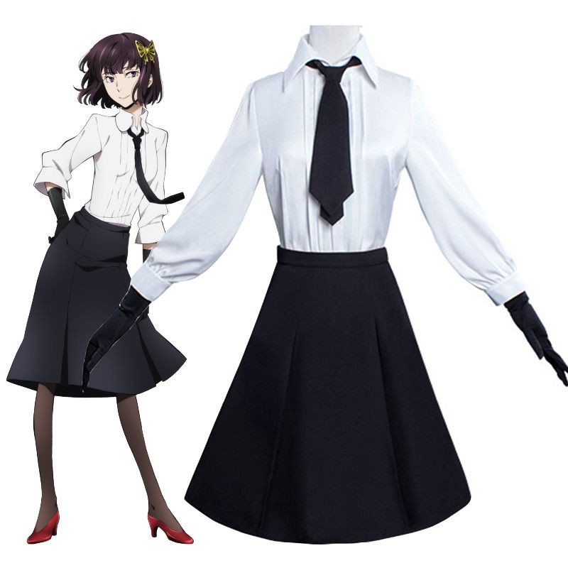 【COD Ready Stock】Anime Bungo Stray Dogs Akiko Yosano Cosplay Costume ...