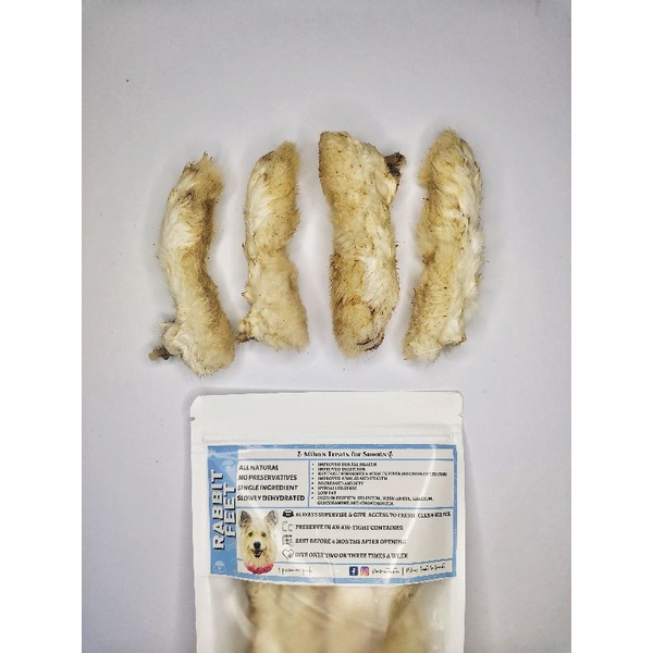 Rabbit Feet | All Natural Dehydrated Pet Treats | Shopee Philippines