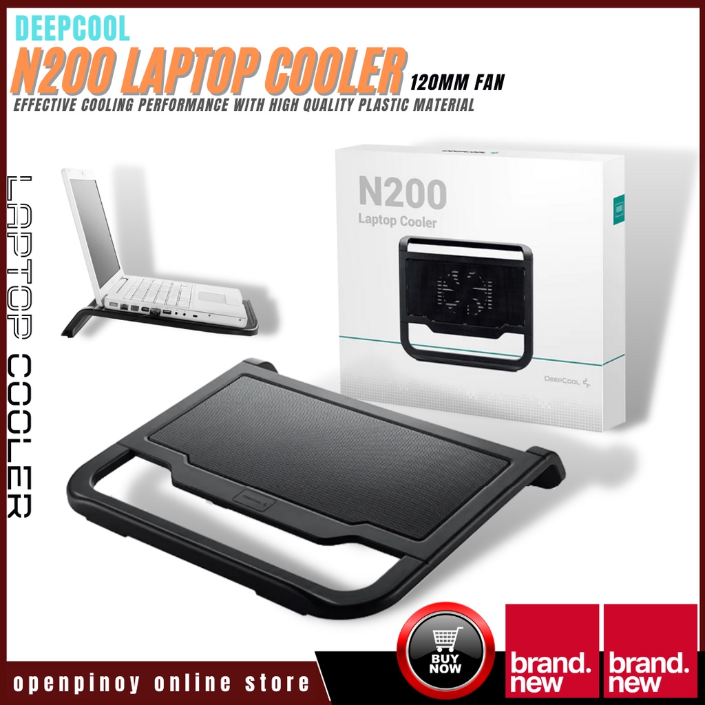 DeepCool N200 Laptop Cooler Pad with 120MM Fan and anti Slip Features ...