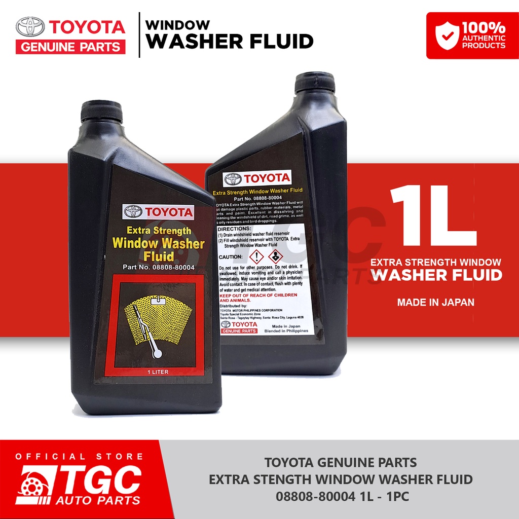 Toyota Genuine Extra Stength Window Washer Fluid / Wiper Fluid 08808 ...