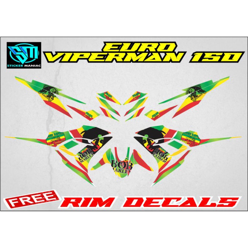Euro flash 150, Viperman 150 full body decals | Shopee Philippines