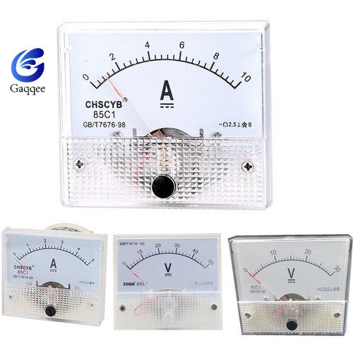 Gaqqee 85C1 Analog Current Meter Panel AMP Gauge Mechanical Ammeters ...