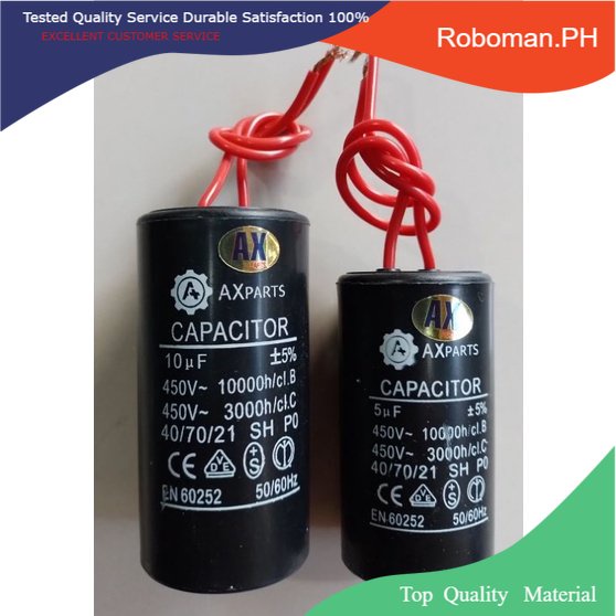 WASHING MACHINE PARTS WASH/SPIN MOTOR CAPACITOR 10uf/5uf 450 VAC ...