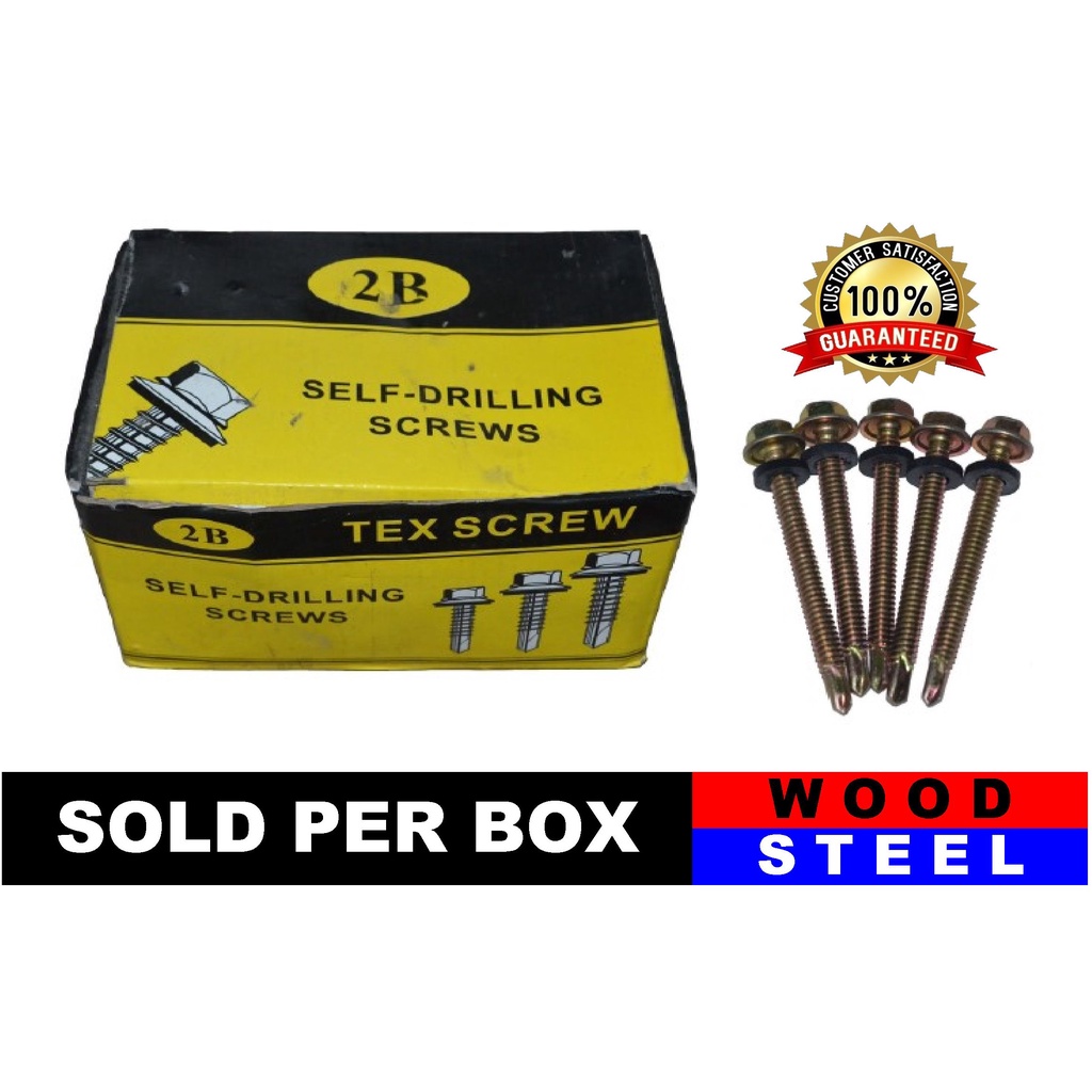 TEKSCREW FOR WOOD or STEEL (SOLD PER BOX) | Shopee Philippines
