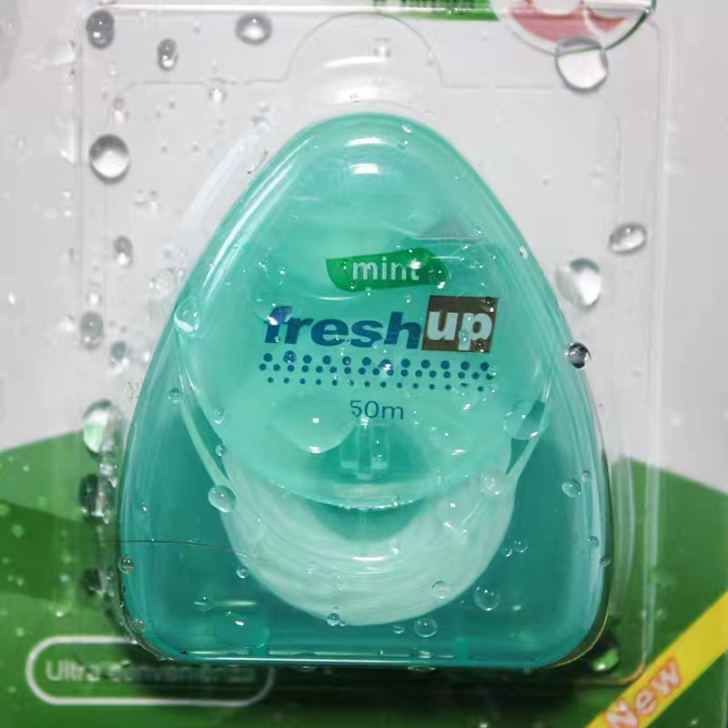 【in stock】Triangular household dental floss thin high tension flat line ...