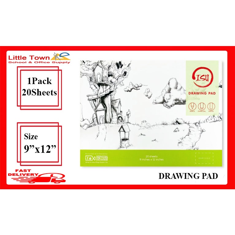 ISU Drawing pad acid free 20 sheets per pack | Shopee Philippines