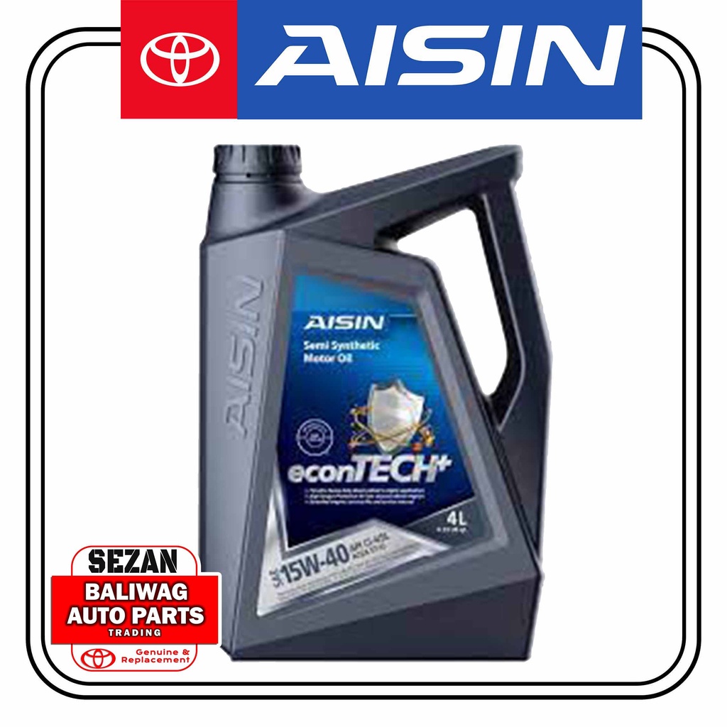 AISIN MOTOR OIL SAE 15W-40 API CF-4/SG ECONTECH 4 LITERS GAS AND DIESEL ECSF1544P | Shopee ...