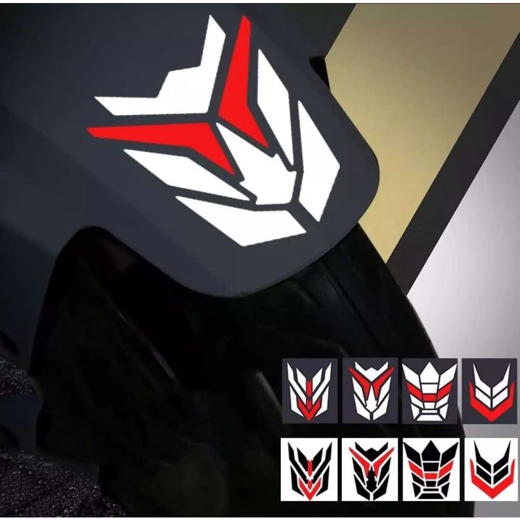 Motorcycle pvc reflective motorcycle mudguard fuel tank sticker ...