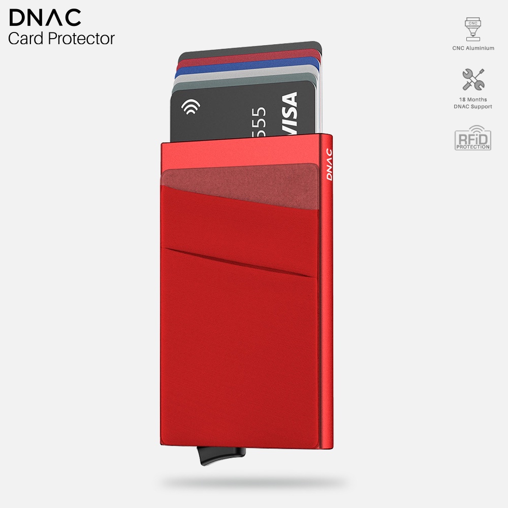 Dnac Smart Wallet Card Holder RFID Card Wallet - RED - DEFECT | Shopee ...