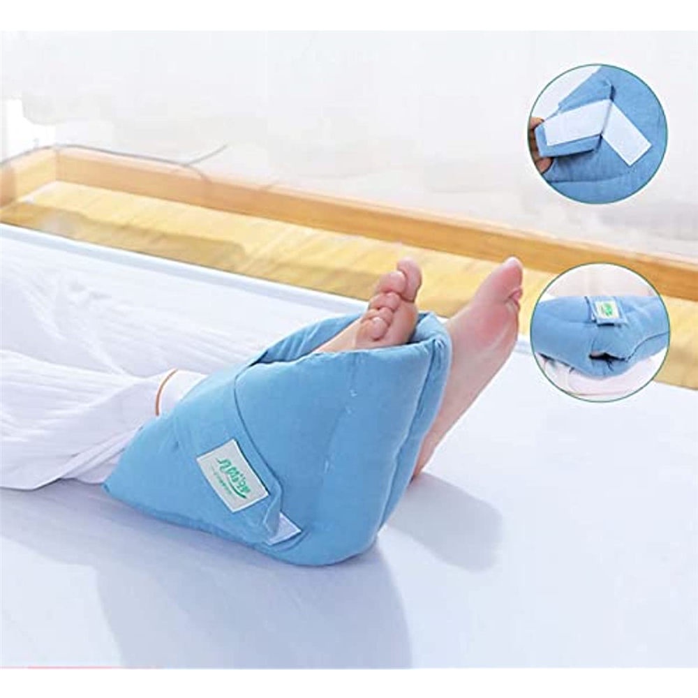 Velvet Fabric Heel Protector Cushion, Thick Fluffy Filling Foot Pillow ...