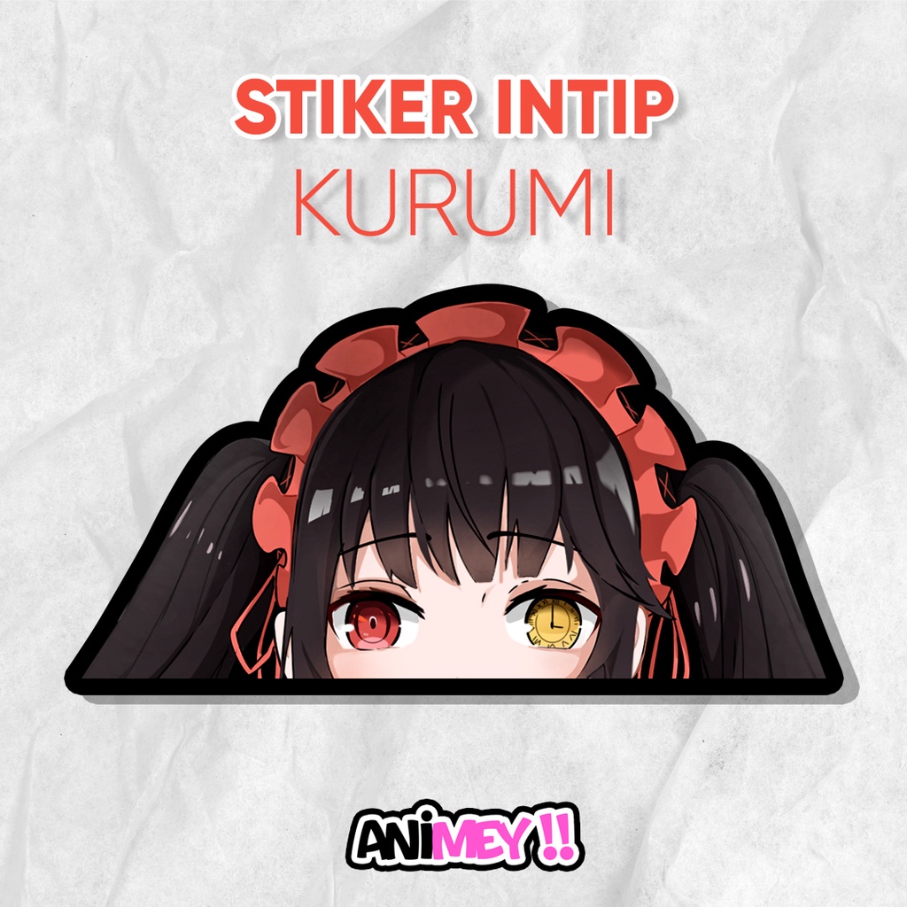 Kurumi Tokisaki Anime Date A Live Peek Sticker/Waterproof Sticker ...