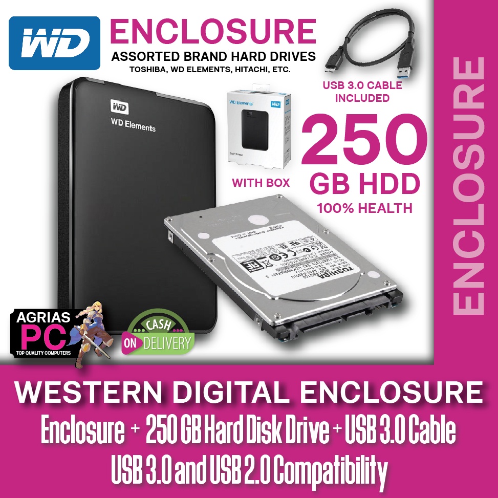 BRANDNEW WESTERN DIGITAL (WD) ELEMENTS USB 3.0 SATA HDD EXTERNAL ...