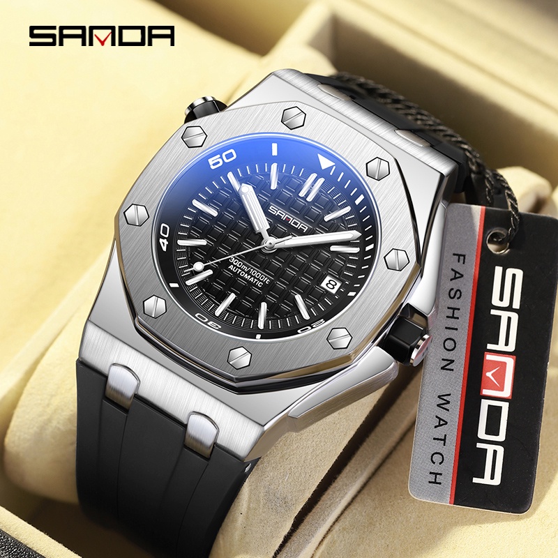 Sanda Business Tough Fashion Visual Mechanical Movement Luminous Luxury ...