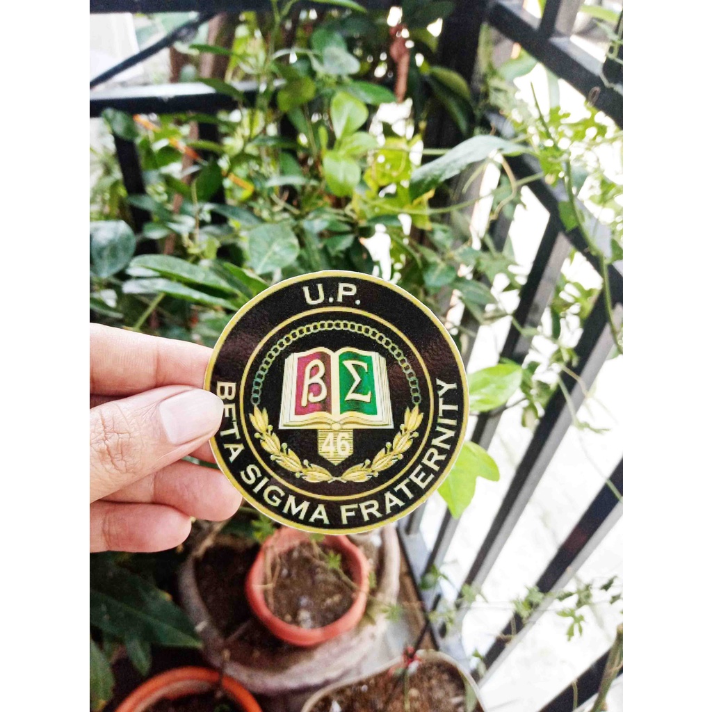 UP BETA SIGMA FRATERNITYWaterproof Car Sticker LOGO 3 inches COD ...