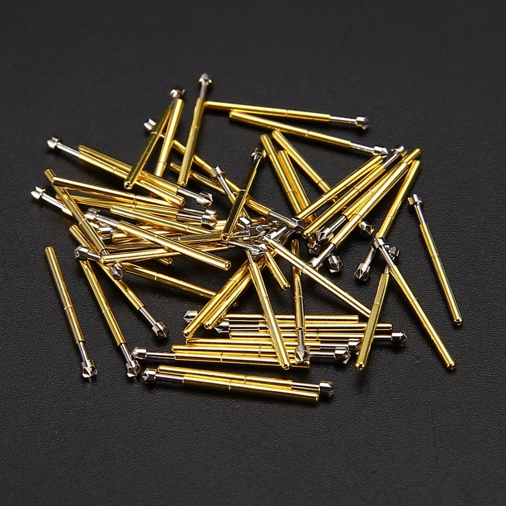 50pcs Diameter 1.02mm Spring Loaded Test Probes P75-LM2 Spring Pin ...