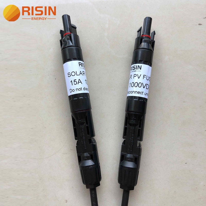 Commonly Use RISIN High Quality PV MC4 Solar Fuse Connector 15A 1000VDC ...