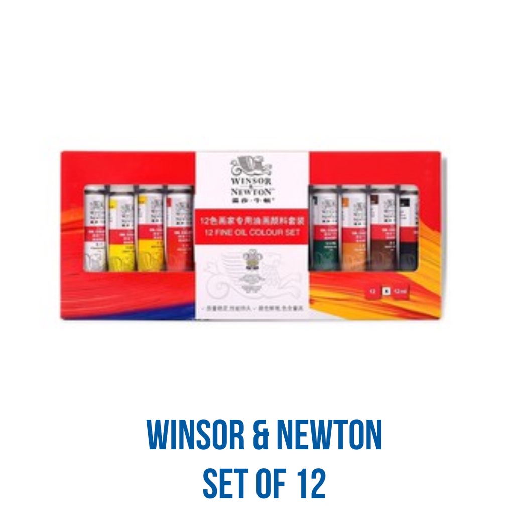 WINSOR & NEWTON Oil Paint Set (by 12s / by 18s, Oil Color, Painting ...