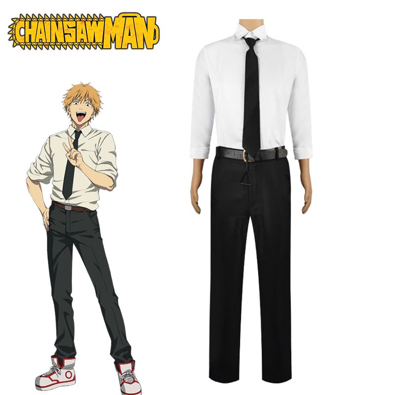 Anime Chainsaw Man Denji Cosplay Costume Wig Public Safety Devil Hunter ...