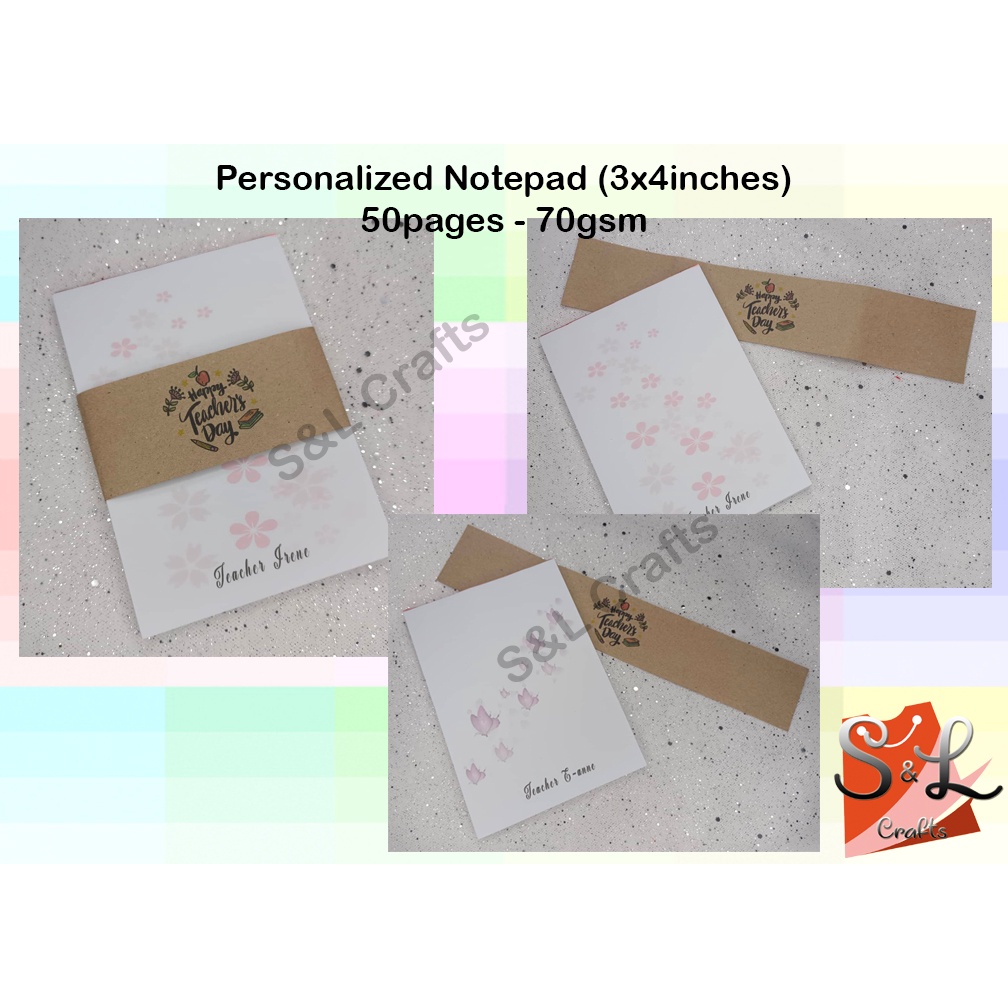 CUSTOMIZED / PERSONALIZED NOTEPAD MEMOPAD / NOTE / GIFT / GIVEAWAY ...