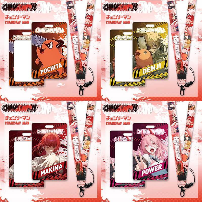 2023 Chainsaw Man Lanyards Keychain Denji Makima Aki Hayakawa Power ...