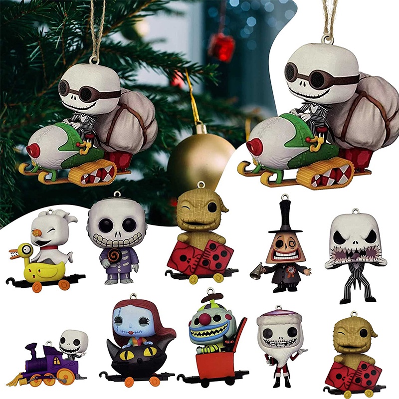 Nightmare The Unique Before Christmas Jack Sally Xmas Tree Decoration ...