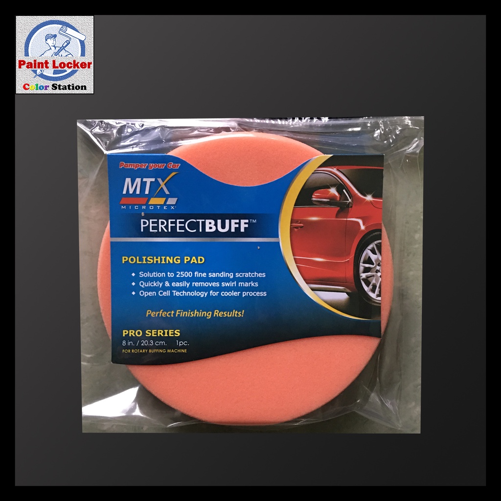 Microtex MTX Perfect buff Polishing Pad Foam Pro Series Flat 8 inches ...