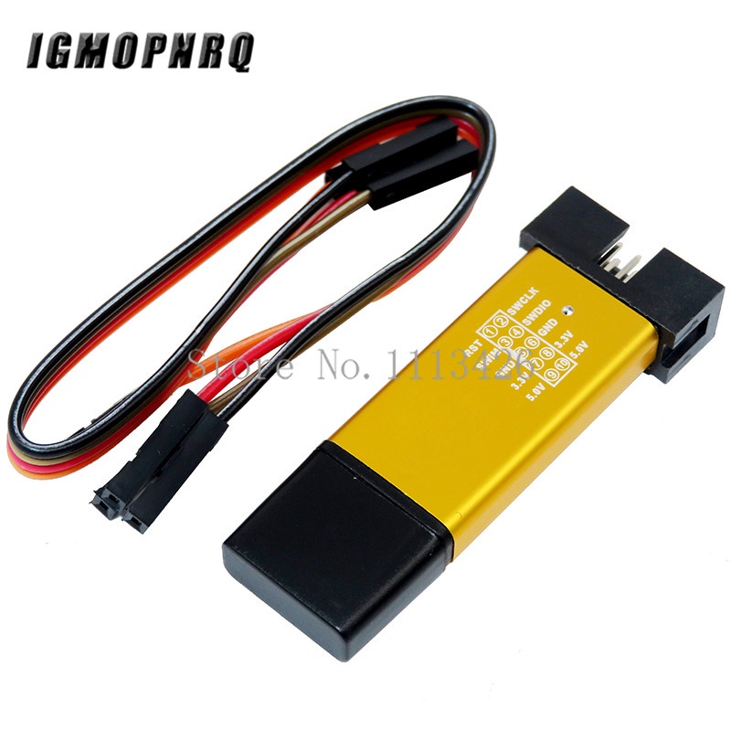 St Link V2 Stlink Mini Stm8stm32 Stlink Simulator Download Programming With Cover Shopee