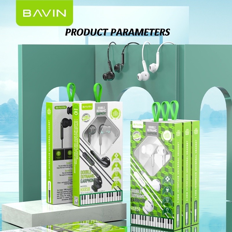 BAVIN HX858 3.5mm Jack Hi-Fi Universal Stereo Sound Capsule Wired ...