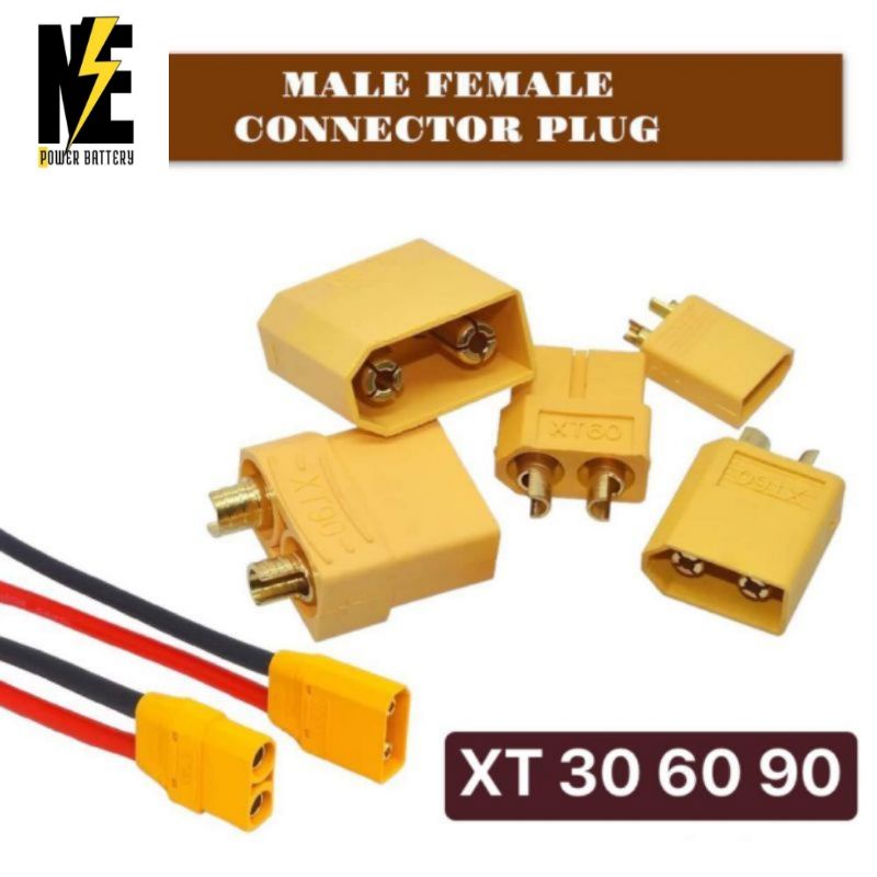 XT 30/60/90 gold-plated aircraft model connector banana plug male head ...