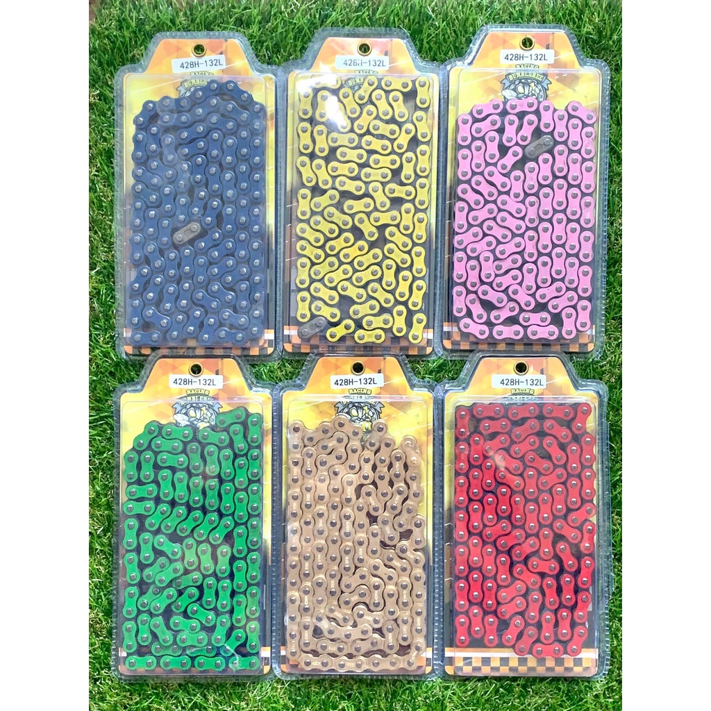 Motorcycle Racing Bumble Bee Alloy Steel Colored Chain 428H-132L, Made ...