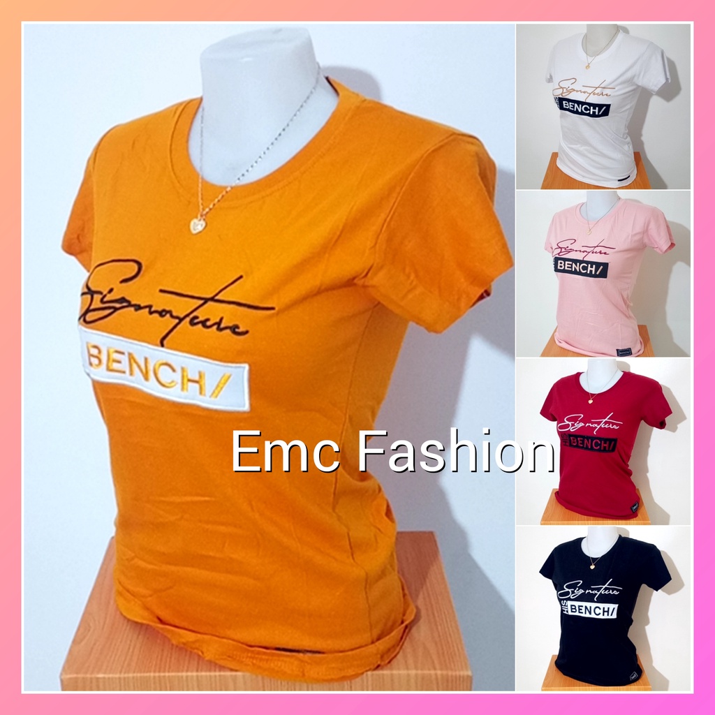 BC708 Emc Fashion Ladies Cut Overrun T - Shirt For Women Embroidered ...
