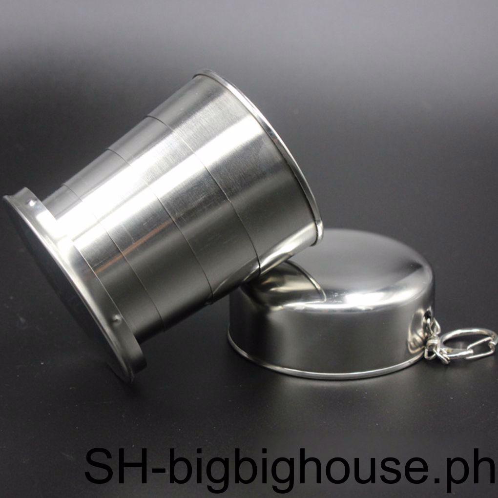 Stainless Steel Folding Cup Telescopic Collapsible Travel Outdoor Cup ...
