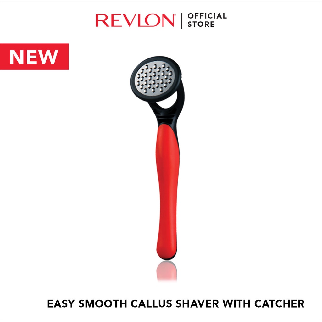 Revlon Easy Smooth Callus Shaver With Catcher (Red) | Shopee Philippines