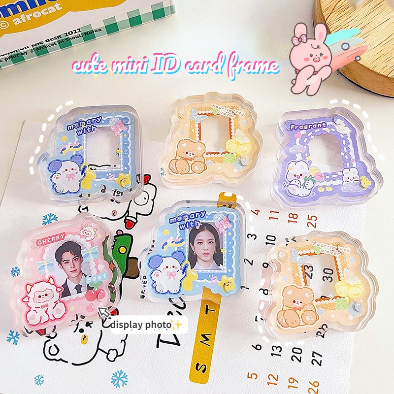 Cute Animal Special-shaped Cartoon DIY Mini K-POP Idol ID License Photo ...