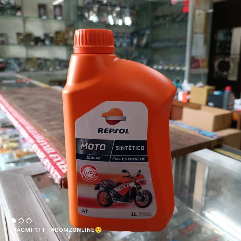 REPSOL MOTO SINTETICO 10W-40 Fully Synthetic | Shopee Philippines