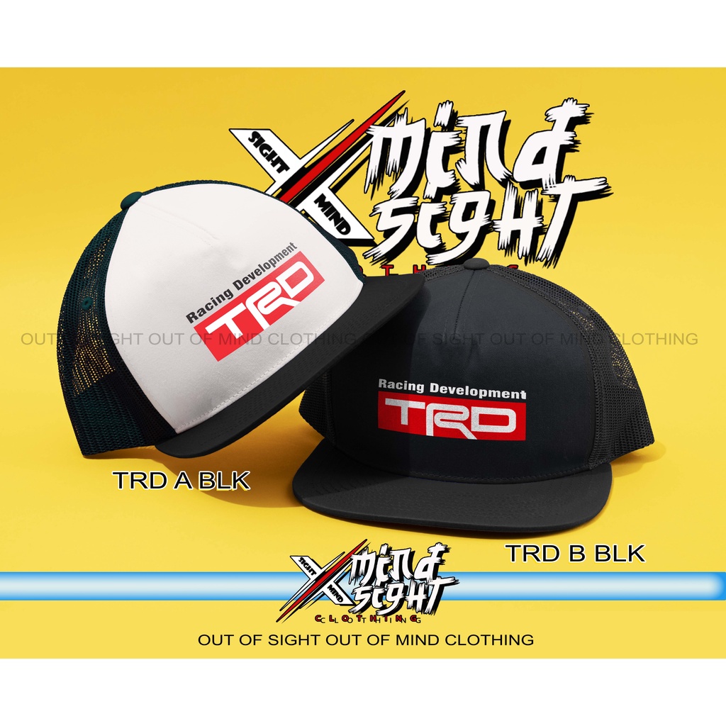 TOYOTA RACING DEVELOPMENT TRD LOGO Trucker Hat Car guy Cap Net cap ...