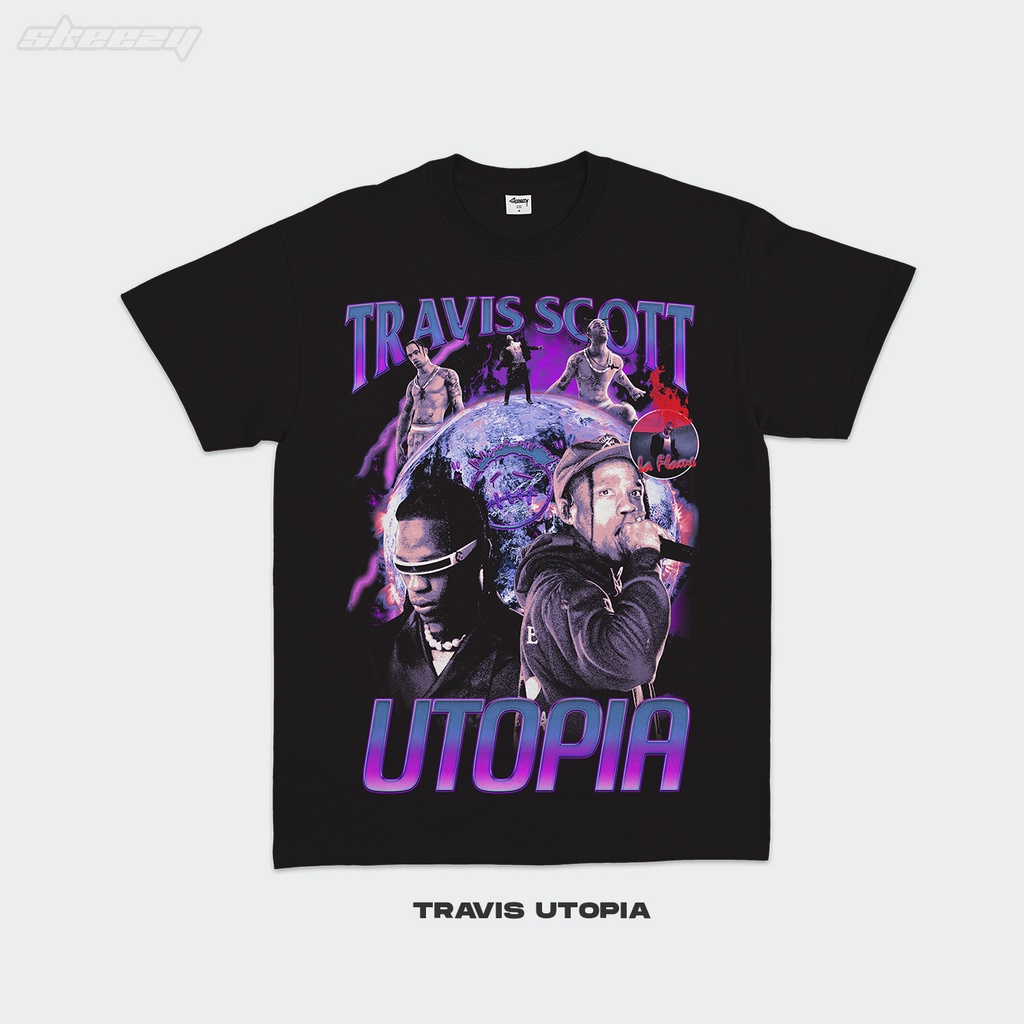 Travis Scott Utopia Tee by SKEEZY | 90s Y2K New Wave | Fan Made ...