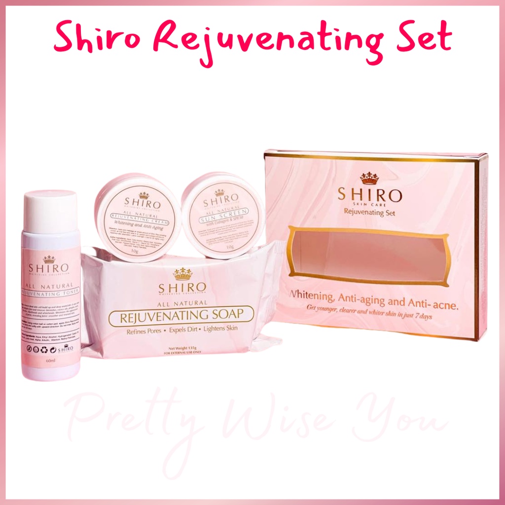 Shiro Rejuvenating Set Facial Set Shiro Skincare Face Rejuv | Shopee ...